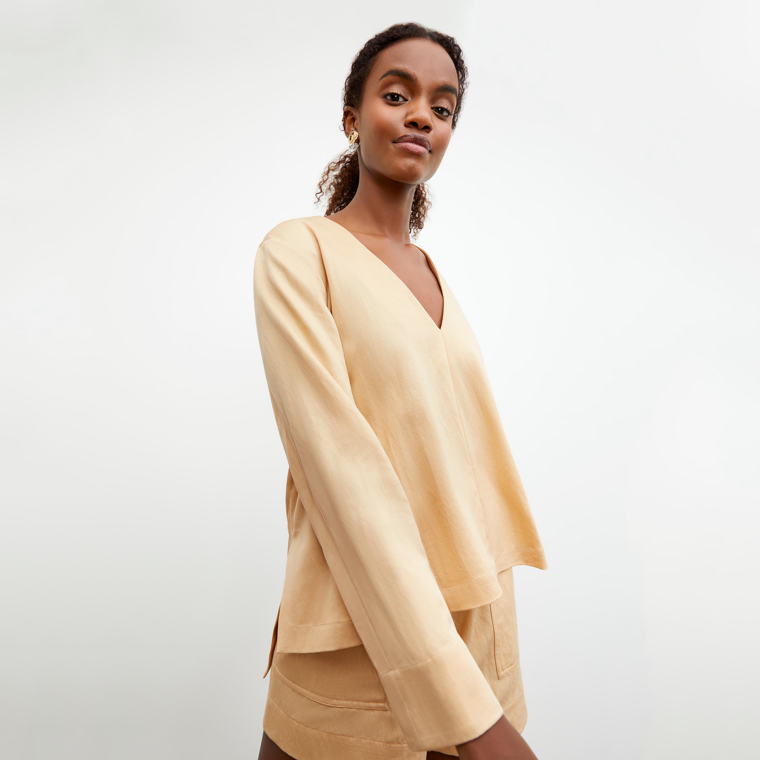 Annette Top - Everyday Twill :: Butter – M.M.LaFleur