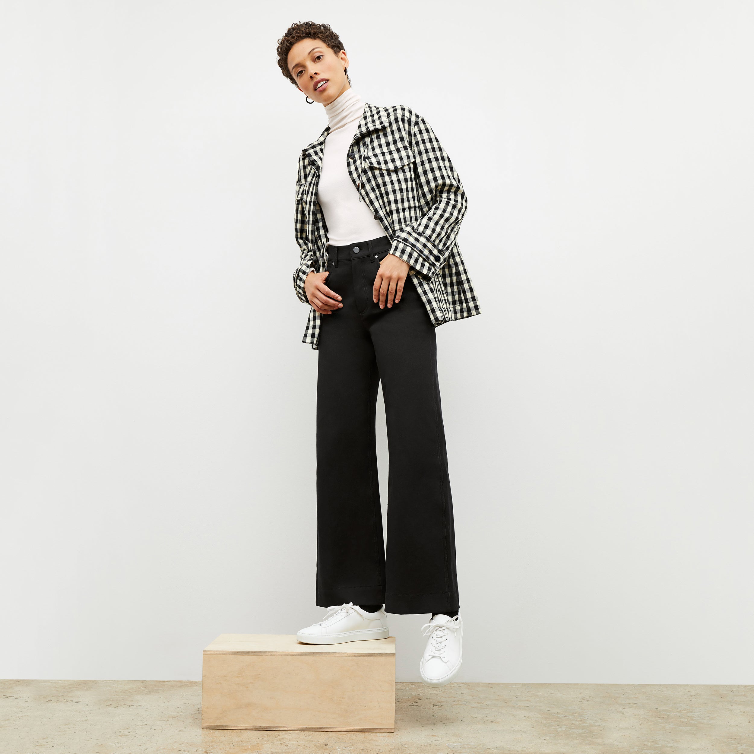 Allison Anorak - Luxe Gingham :: Black / White – M.M.LaFleur