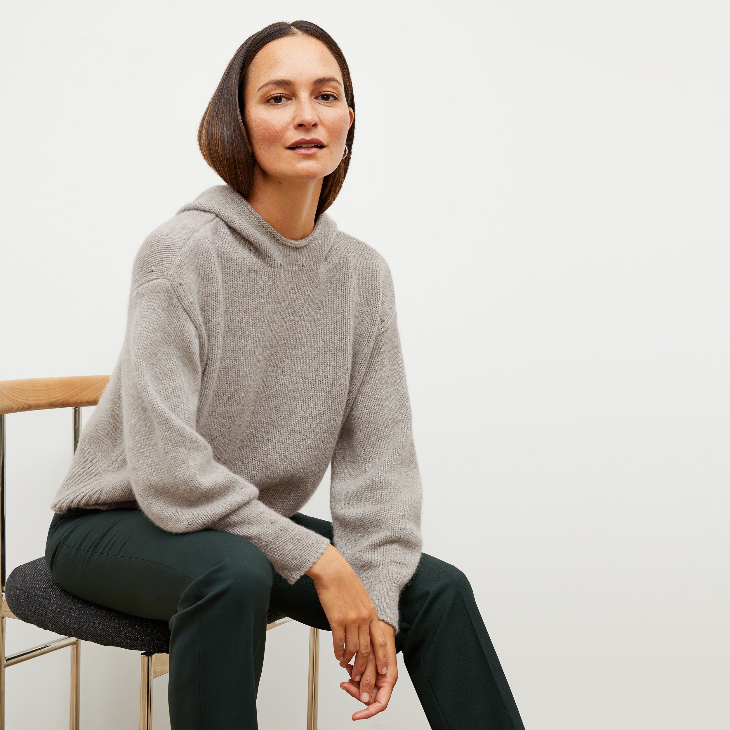 Thomas Hoodie - Plush Cashmere :: Stormcloud – M.M.LaFleur