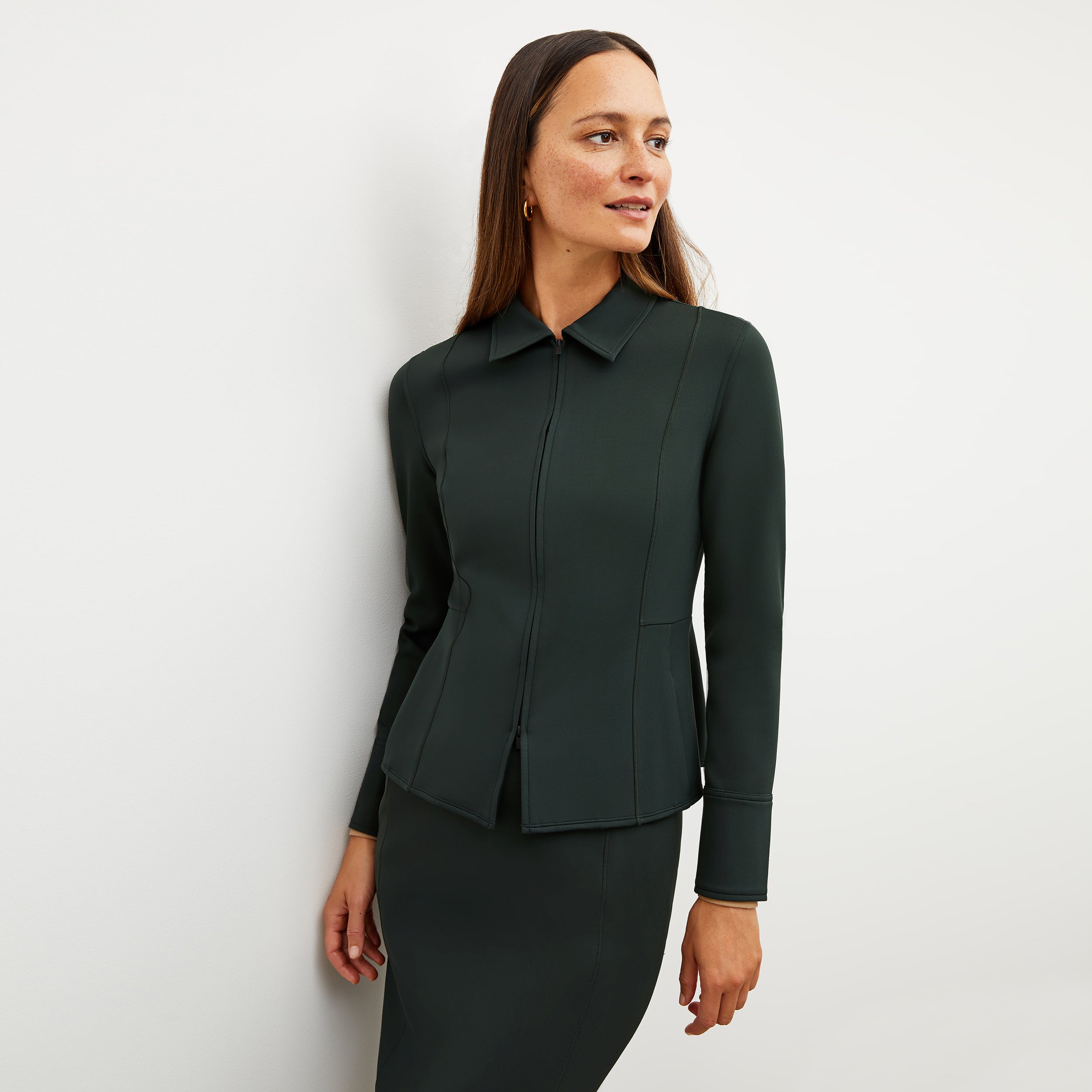Nita Jacket - Light Scuba :: Forest – M.M.LaFleur