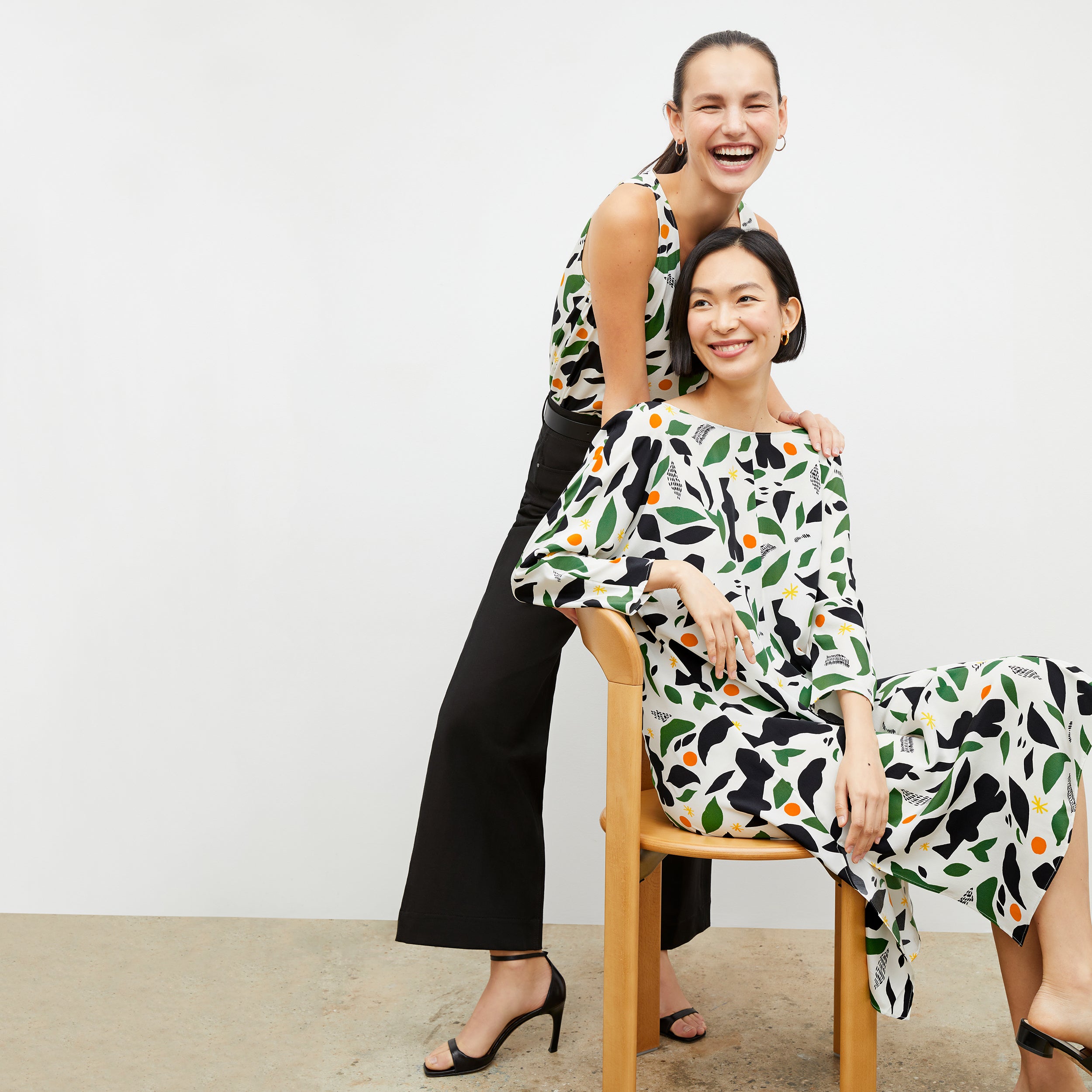 Alesia Dress - Washable Silk :: Icon Print – M.M.LaFleur