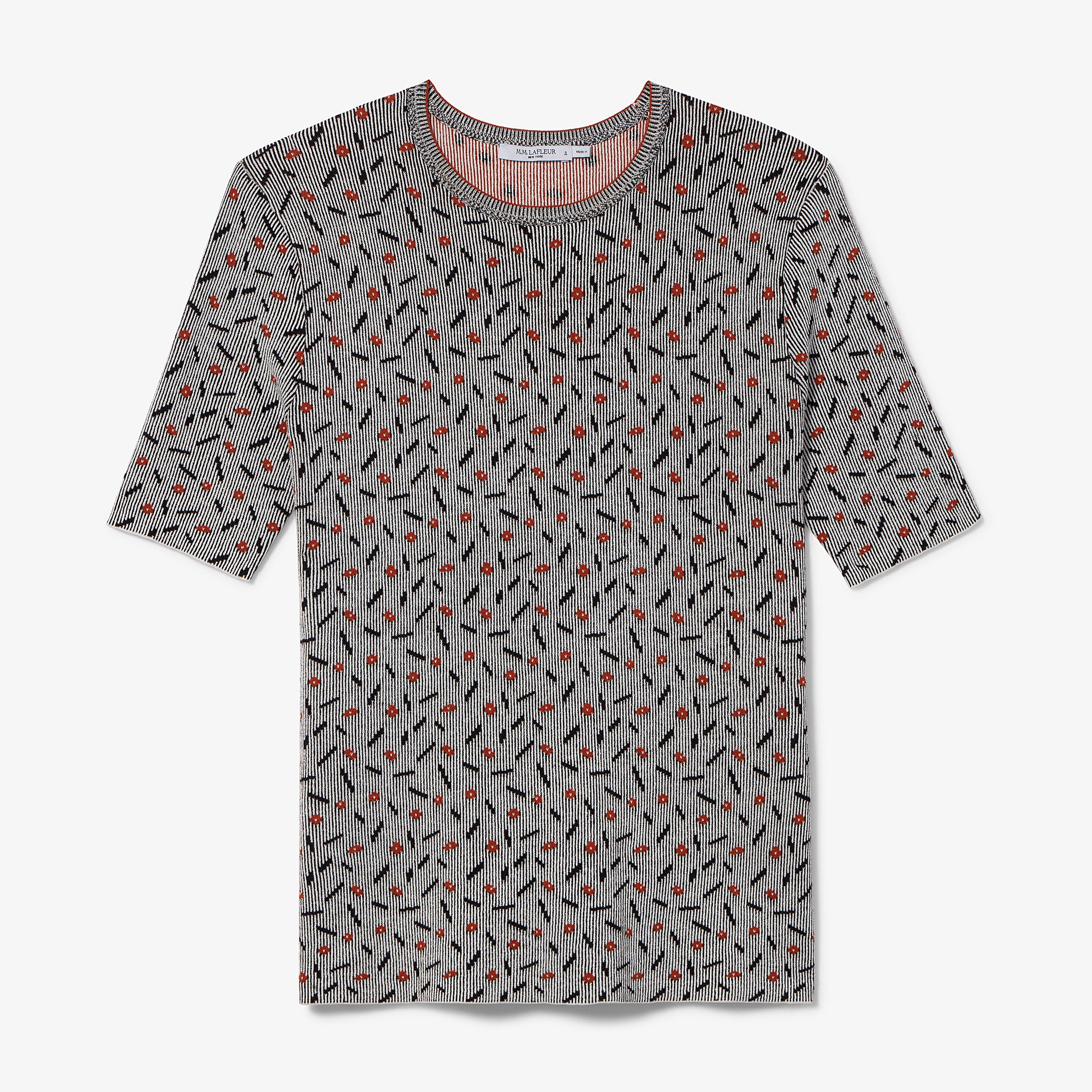 Choe Top - Sprinkle Knit :: Brick / Black – M.M.LaFleur