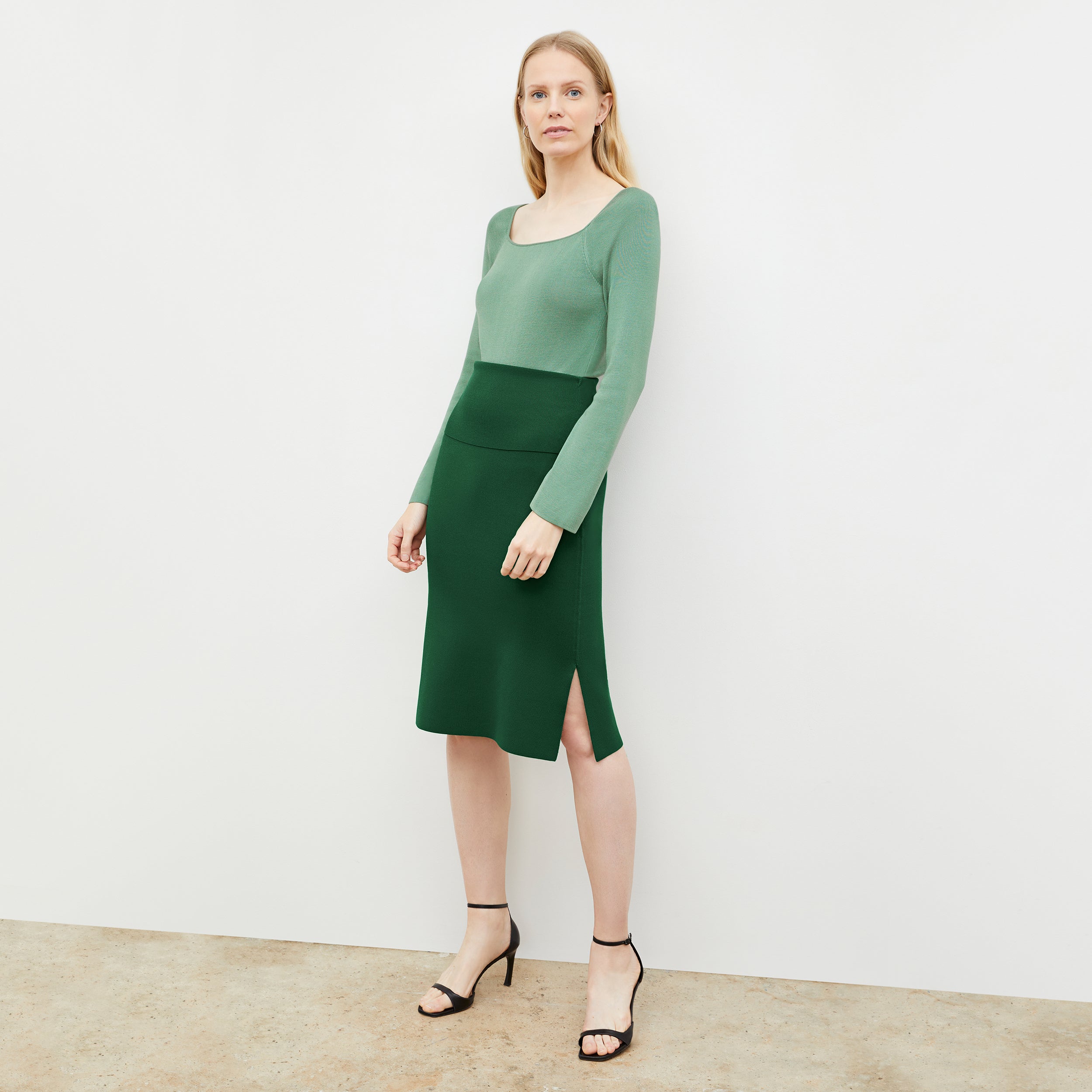 Joya Top - Silk Jersey :: Spring Green – M.M.LaFleur