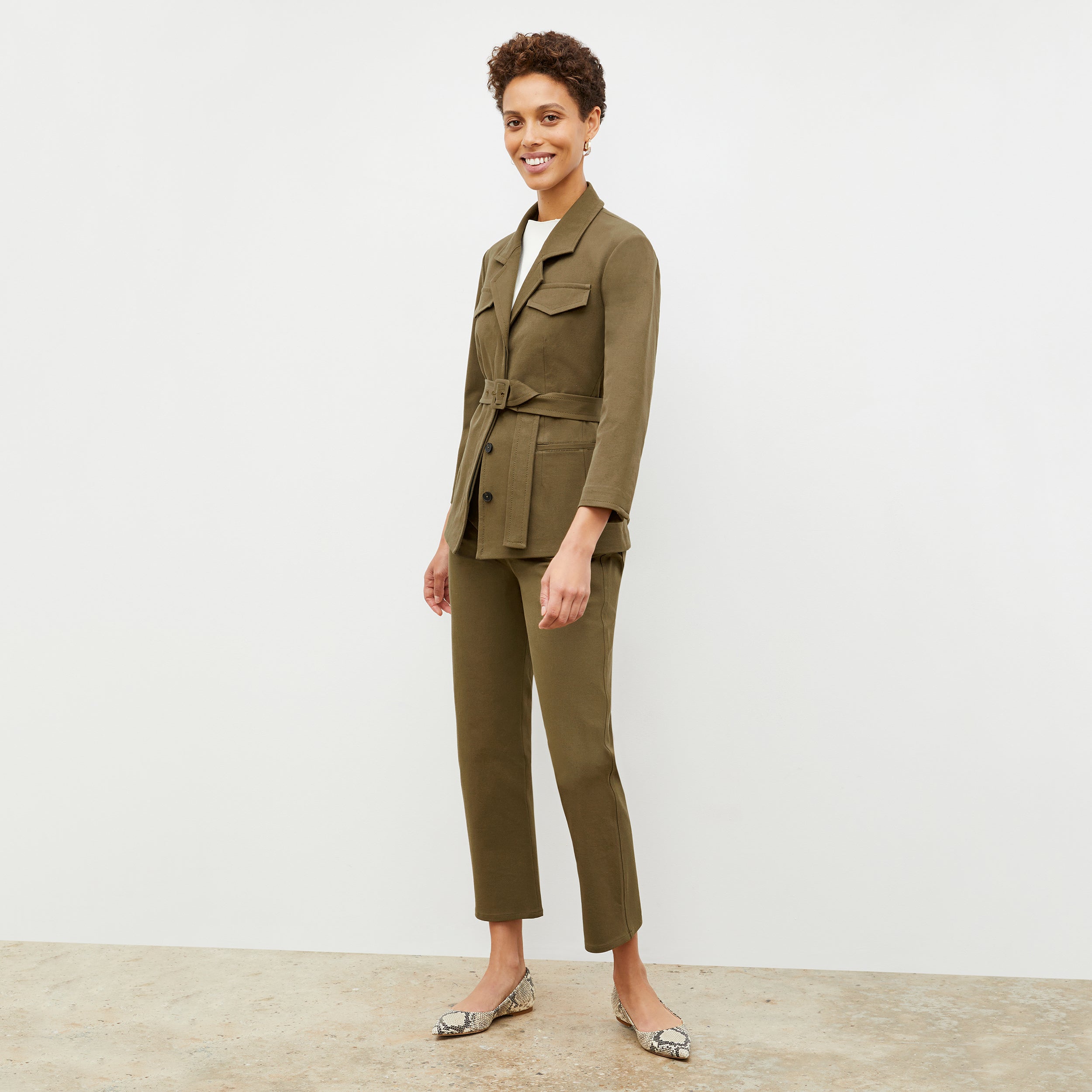 Emalis Jacket - Eco Better Than Denim :: Oregano – M.M.LaFleur