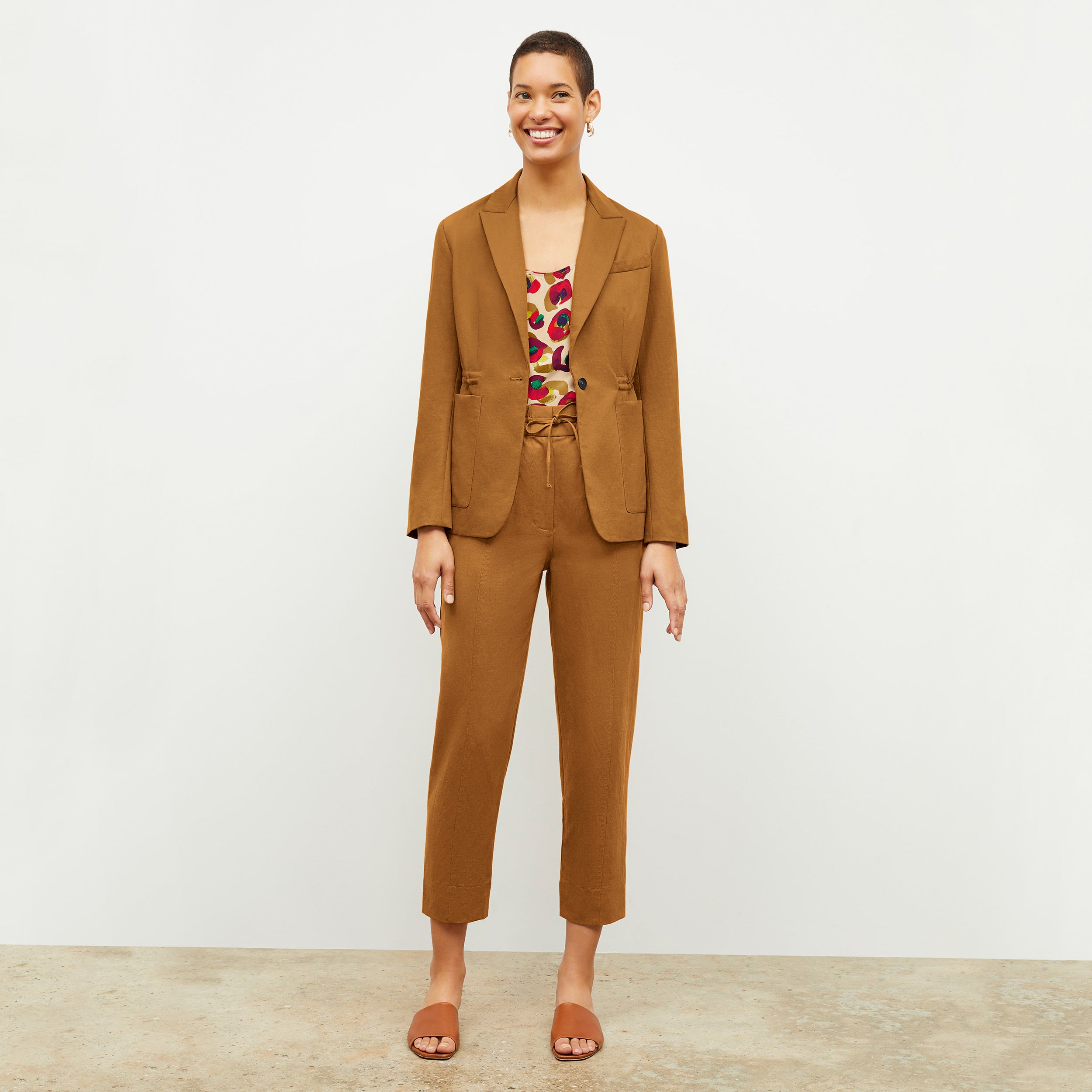 Vicky Tank - Washable Silk :: Peacock Print – M.M.LaFleur