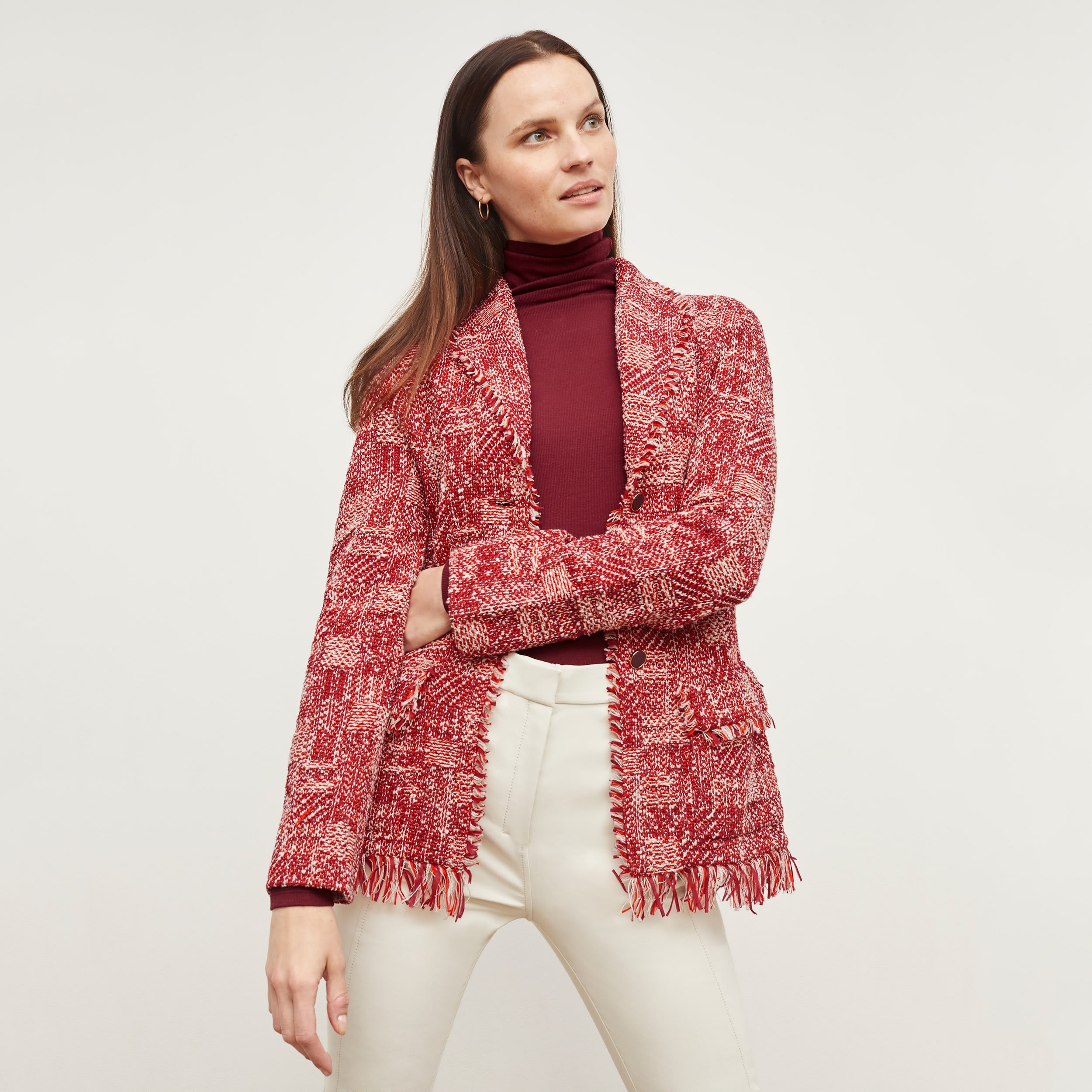Porter Jacket - Interweave :: Red Multi – M.M.LaFleur